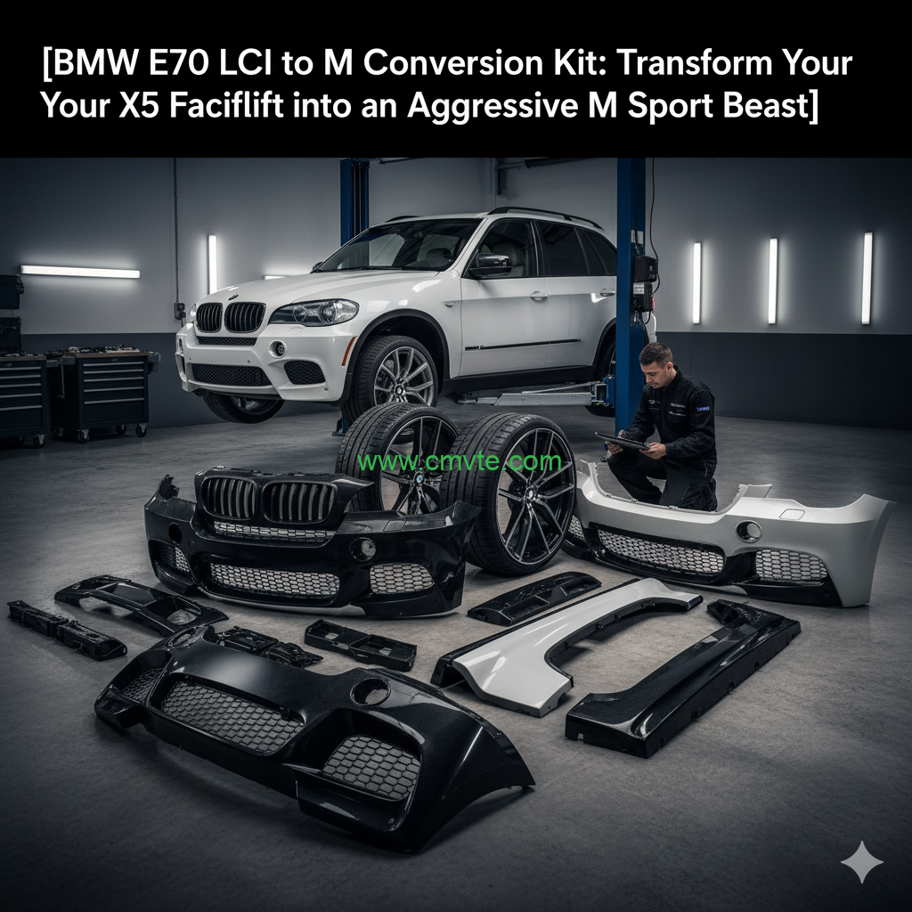 Kit de conversión de BMW E70 LCI a M: transforma tu X5 Facelift en una agresiva bestia deportiva M