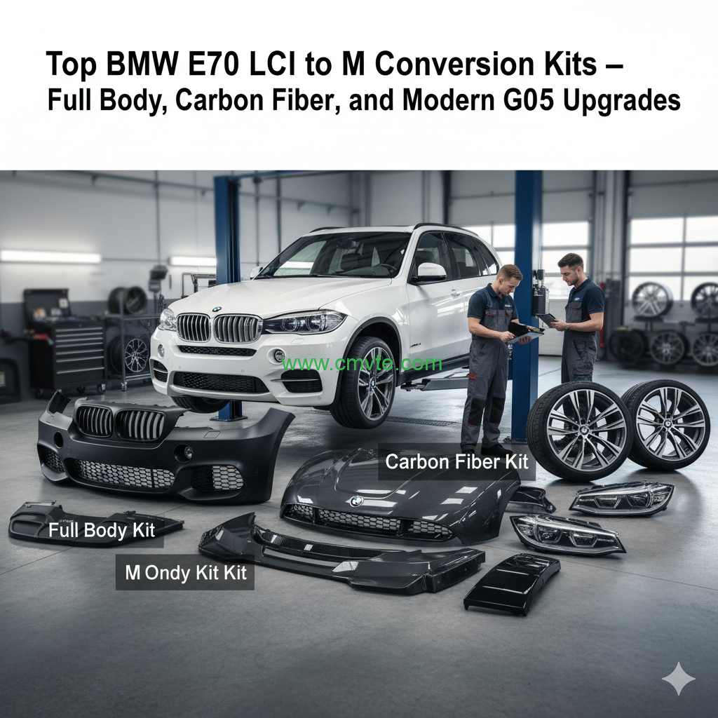 Kit de conversión de BMW E70 LCI a M: transforma tu X5 Facelift en una agresiva bestia deportiva M